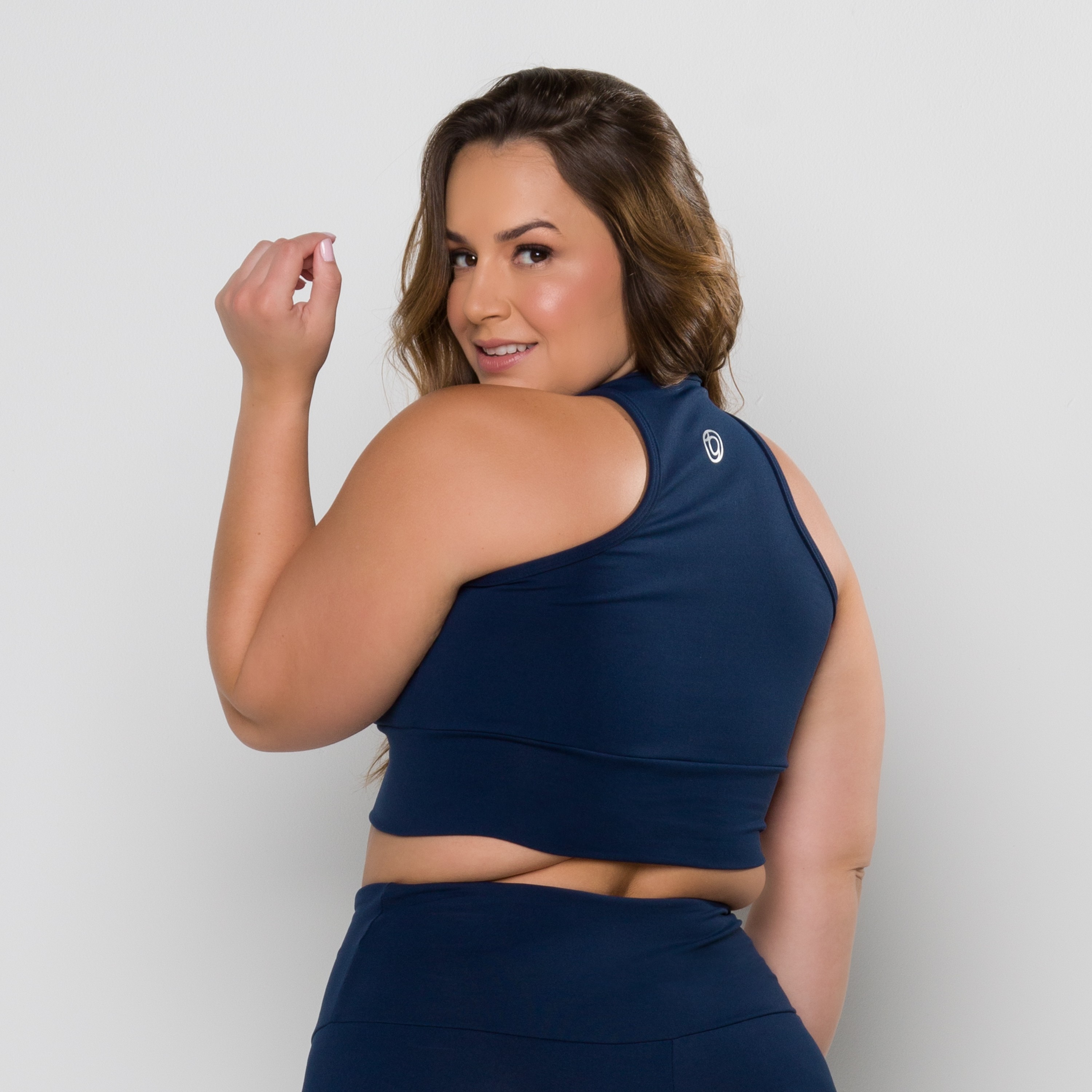 Top Mari Azul Marinho Linha Conforto | Glows Fitness